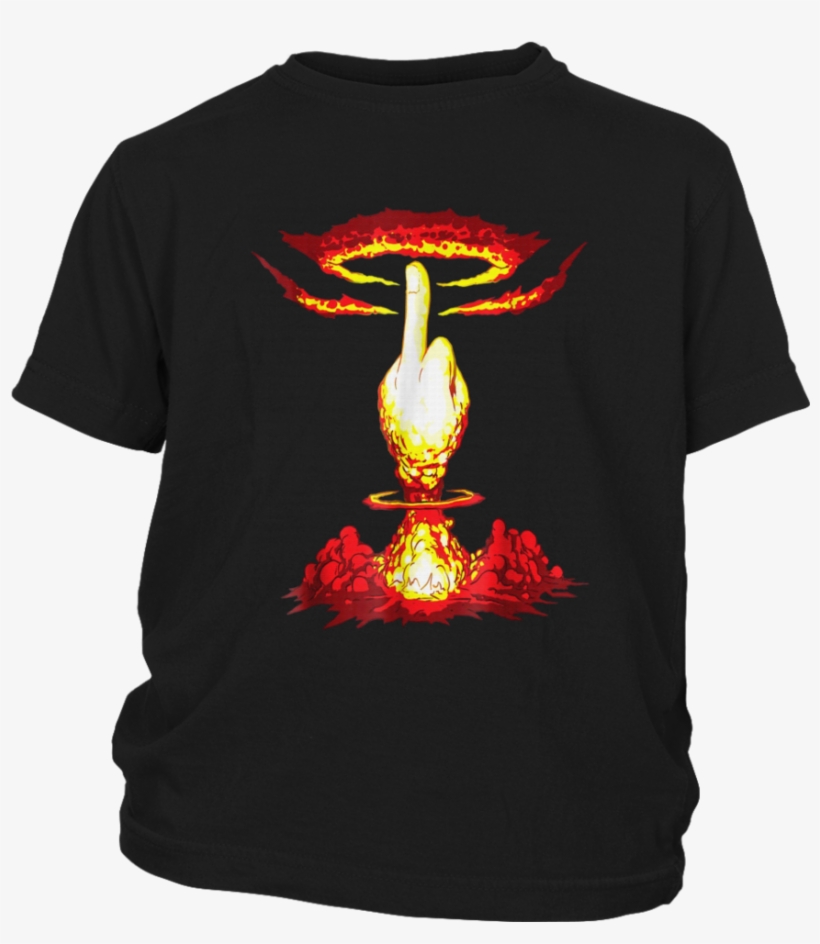 Nuclear Explosion F Bomb Middle Finger T Shirt - Louis Vuitton Mickey ...