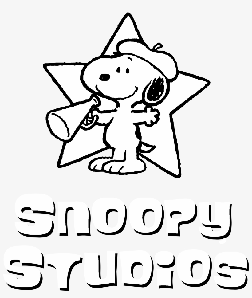 Download Snoopy Studios Logo Black And White - Snoopy | Transparent PNG ...