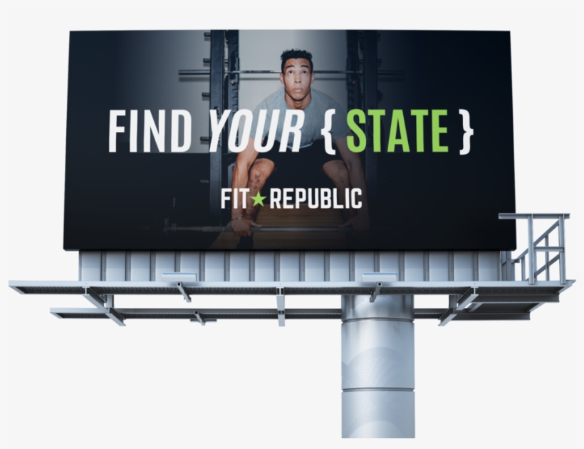 Download Fit Republic Find Your State Billboard | Transparent PNG ...