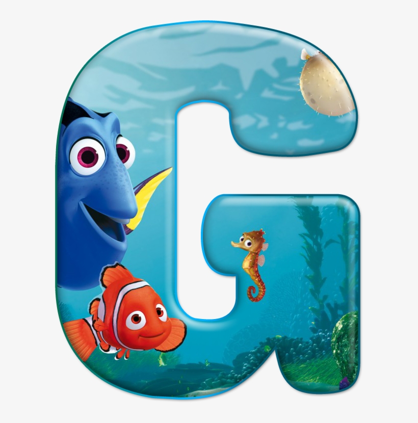 Alfabeto Decorativo Nemo Png - Finding Nemo Alphabet Letters PNG Image ...