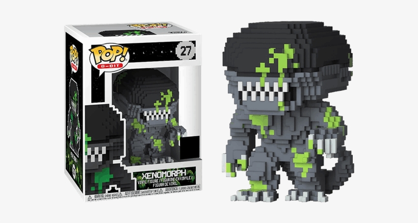 Alien 8-bit Blood Splattered Pop Vinyl Figure - Alien Pop Funko 40 PNG ...