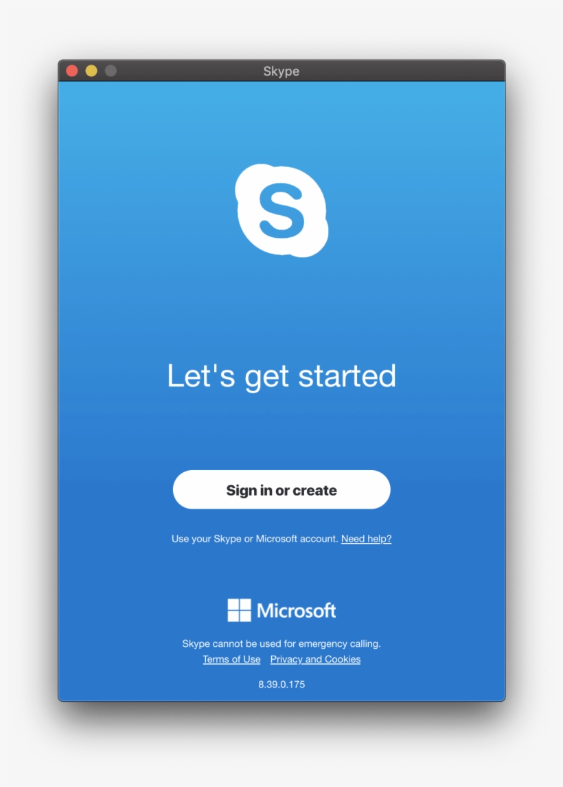 Skype Get Started Screen - Skype Login PNG Image | Transparent PNG Free ...