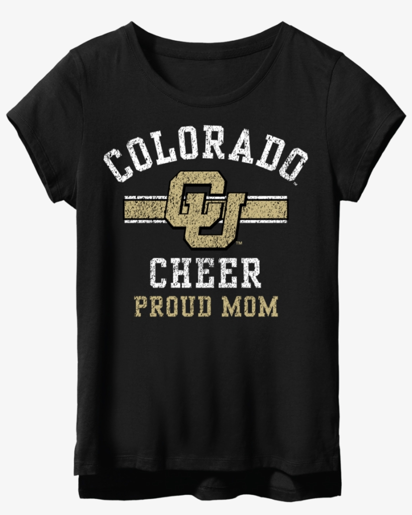 University Of Colorado Cheer Mom Crew Neck Tee - Beatles Merch PNG ...