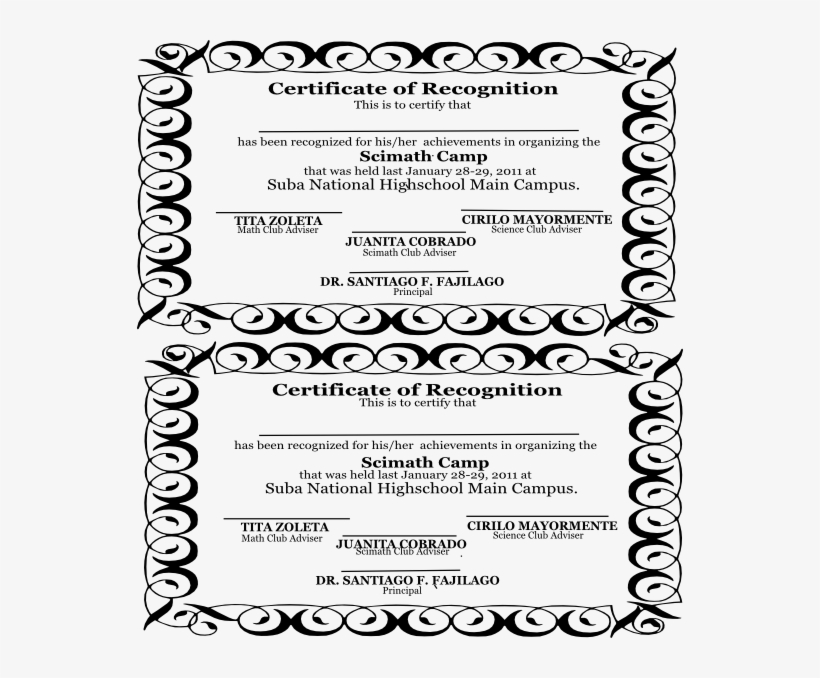 Scimath Certificate PNG Image | Transparent PNG Free Download on SeekPNG