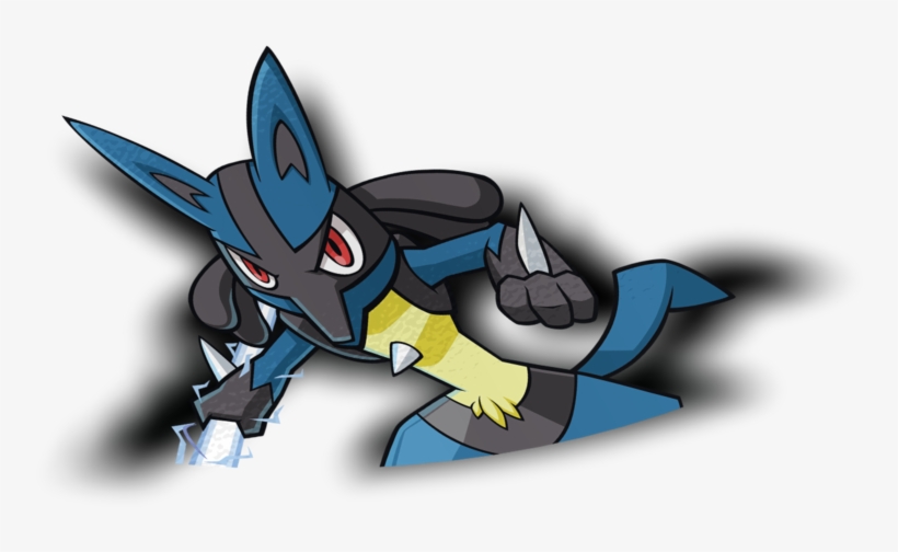 Download Lucario Peeker Sticker - Cartoon | Transparent PNG Download ...