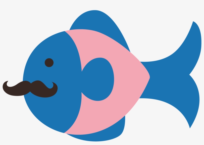 By Yenty Jap Fake Tattoo, Moustache Fish - Cartoon PNG Image ...
