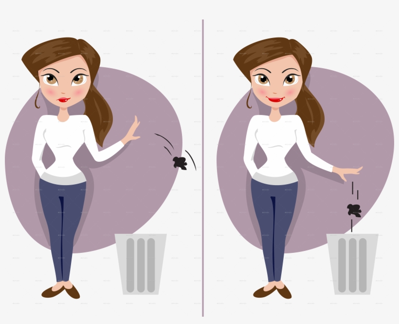 Garbage Garbage - Throwing Away Trash Animated PNG Image | Transparent ...