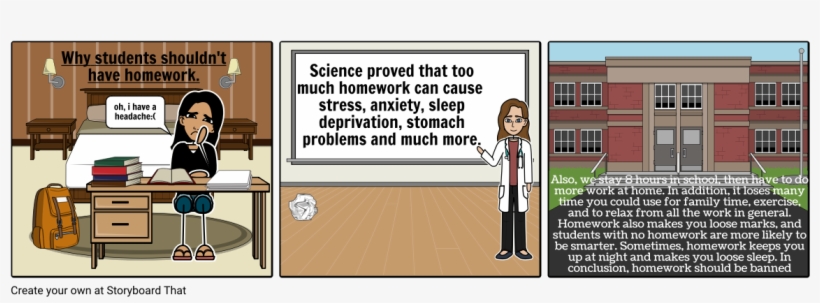 Download No More Homework - Cartoon | Transparent PNG Download | SeekPNG