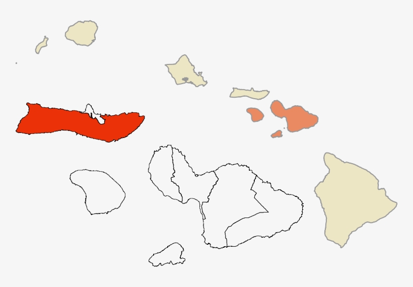 Download Modern Districts Of Maui County Map - Hawaii | Transparent PNG ...