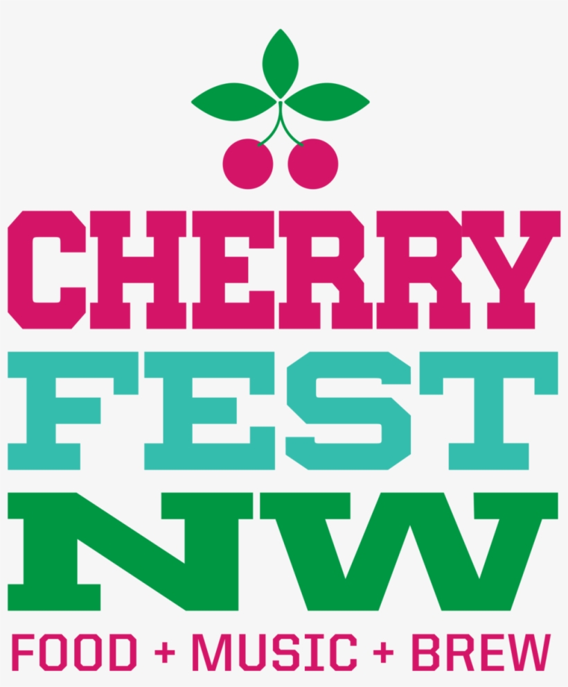 Cherryfest Nw Primary Logo 3-clr - Graphic Design PNG Image ...