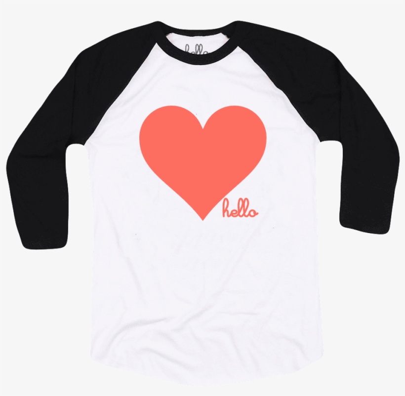 Kids' Hello Apparel Living Coral Heart Raglan Top - Love Cleveland T ...