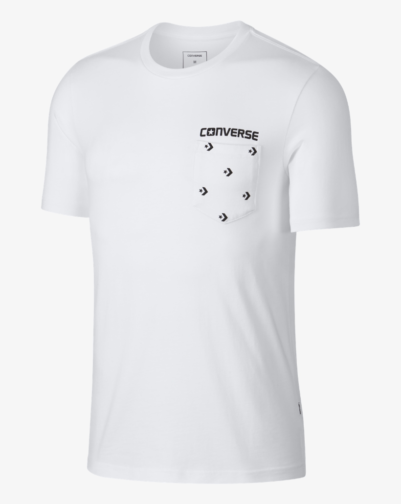 Converse Star Chevron Print Pocket Men's T-shirt Size - Dri Fit Shirt ...