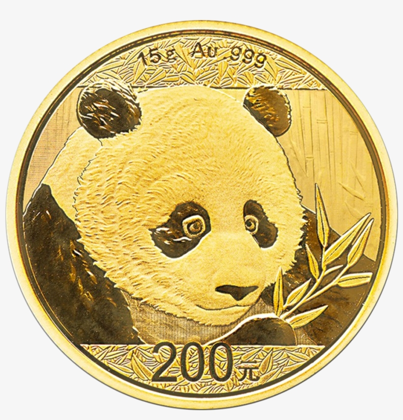 Na Panda 15g Gold Coin 2018 Motif - 2018 Chinese Panda Gold Coin 1g PNG ...