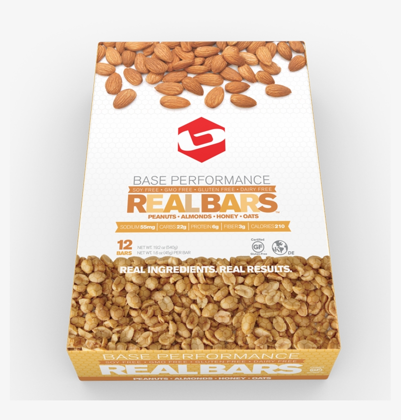 Base Real Bars - Base Performance Real Bar Box Of 12 - Sweet Apple Crisp PNG Image | Transparent ...