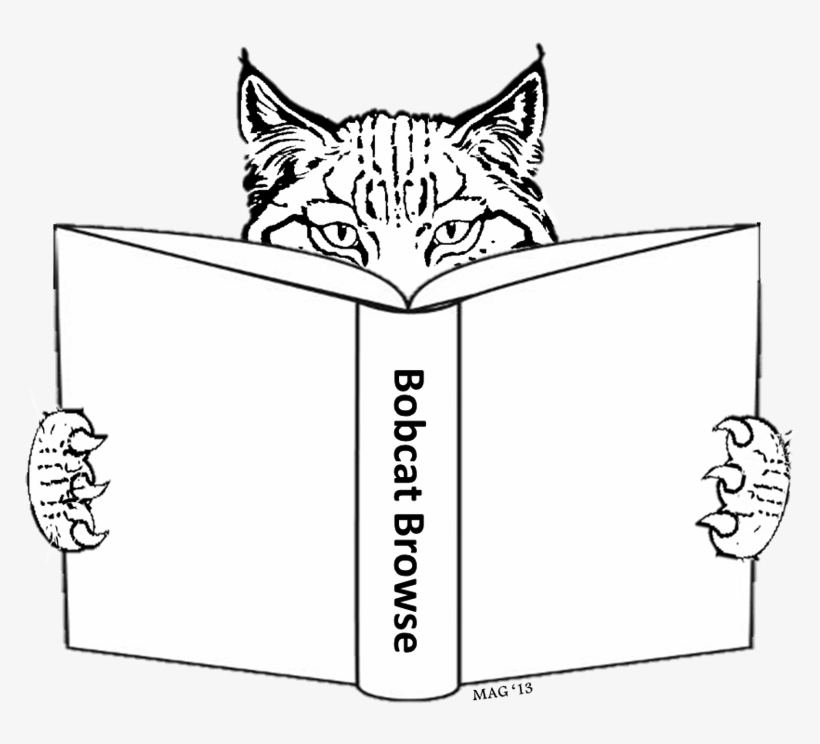 Discover Your Next Favorite Book - Bobcat Reading A Book PNG Image ...