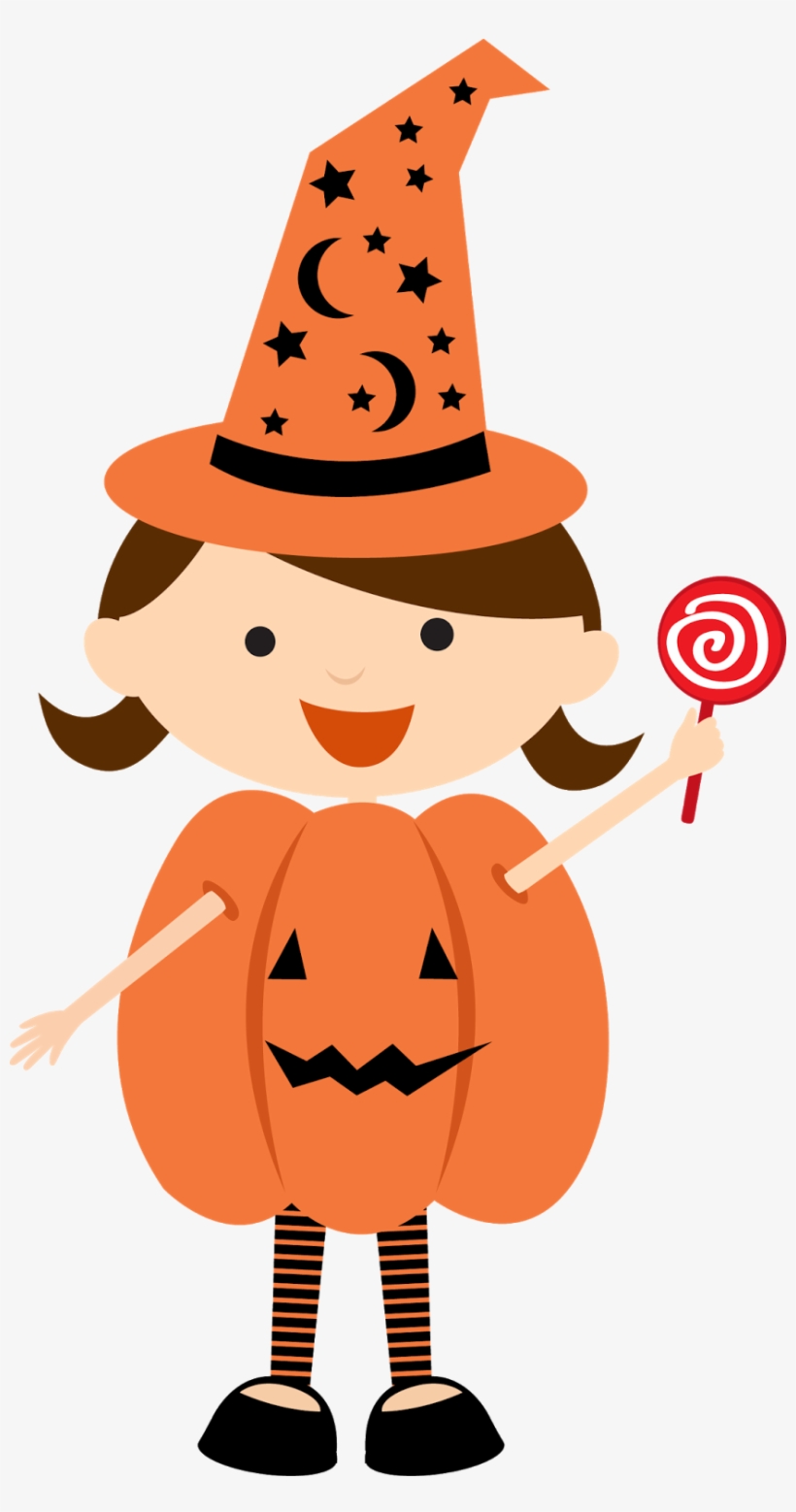 Clipart Of Kids In Halloween Costumes