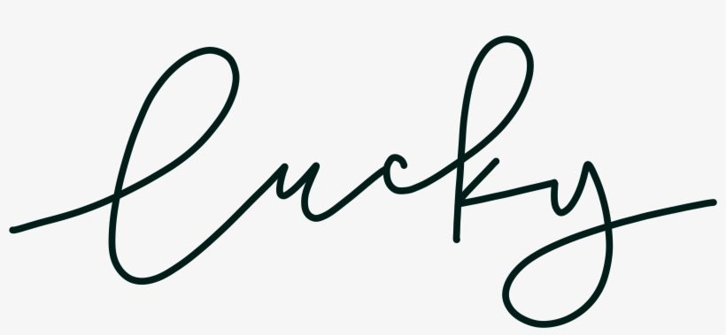 Lucky Free Printable Or T-shirt Design - Calligraphy PNG Image ...