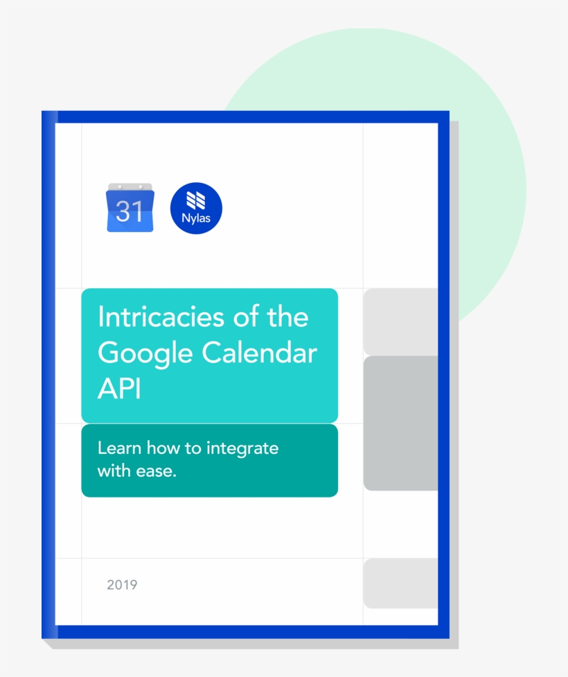 Download Google Calendar Whitepaper Nylas - Google | Transparent PNG ...