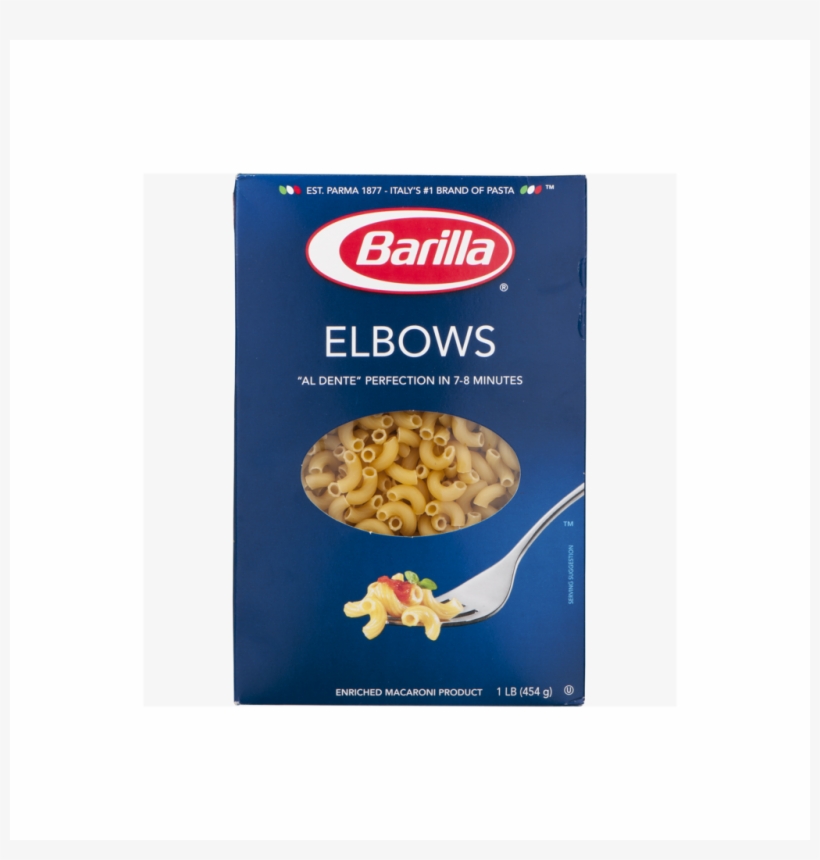 Barilla Elbow Macaroni 1 Lb - 1 Box Elbow Macaroni PNG Image ...