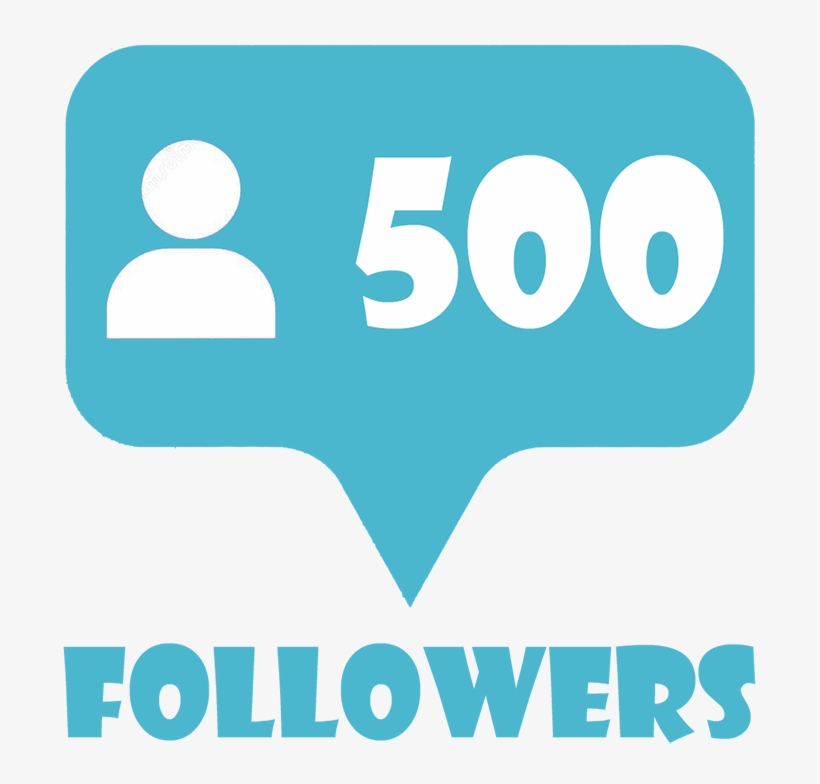500 Followers - Graphic Design PNG Image | Transparent PNG Free ...