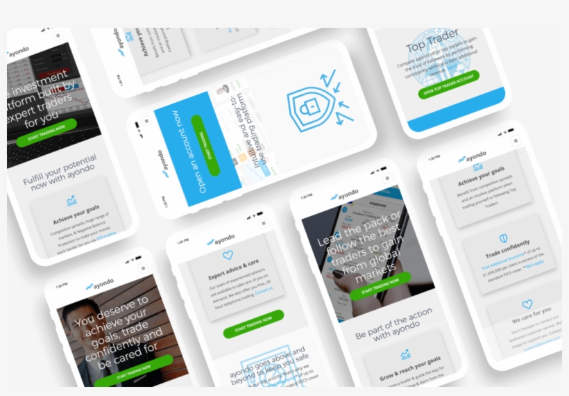 Ayondo Mobiles Landingpages Z-1024x662 - Website PNG Image ...