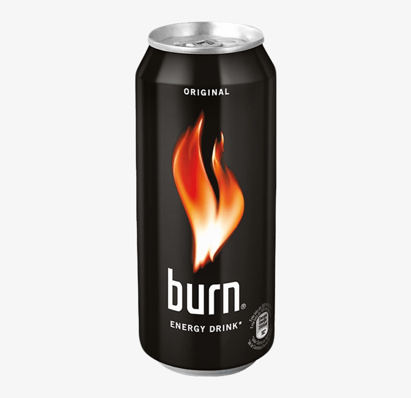 Burn Original Energy Drink Can 500 Ml - Burn Energy Drink Botella PNG ...