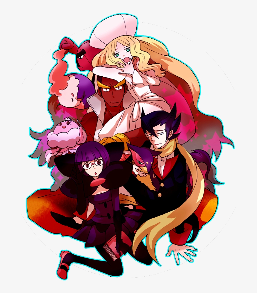 Bw Elite Four My Pokemon, Me Me Me Anime, Dibujo - Grimsley Pokemon PNG ...