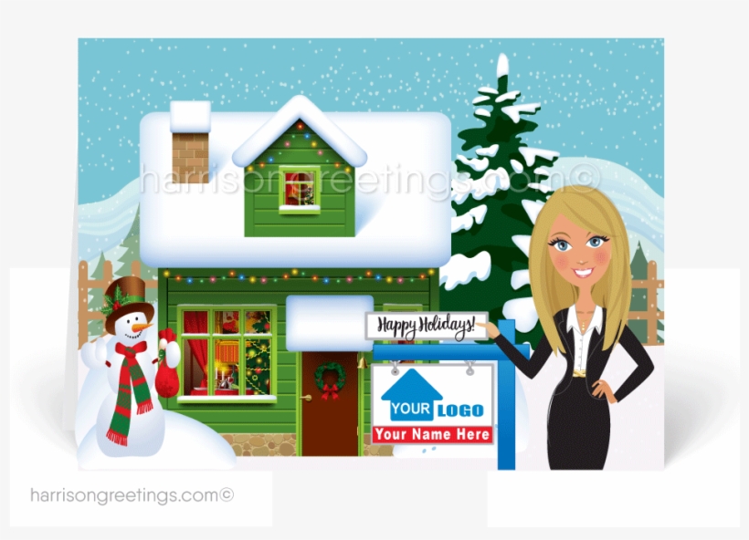 Holiday Realtor Christmas Greeting Cards [37017] - Estate Agent ...