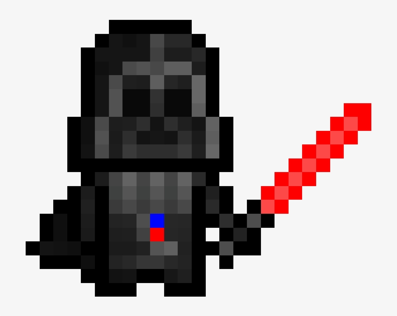 Download Darth Vader Pixelart - Star Wars Pixel Art | Transparent PNG ...