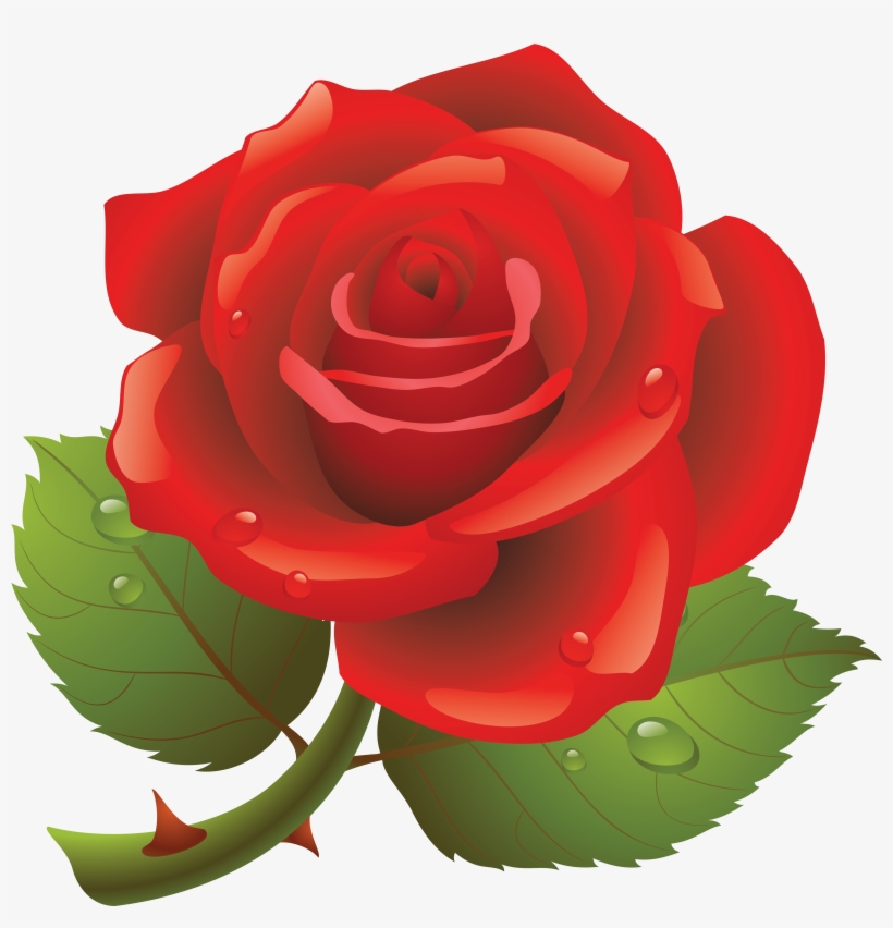 Rose Clipart Transparent Background - Clipart Of Rose PNG Image ...