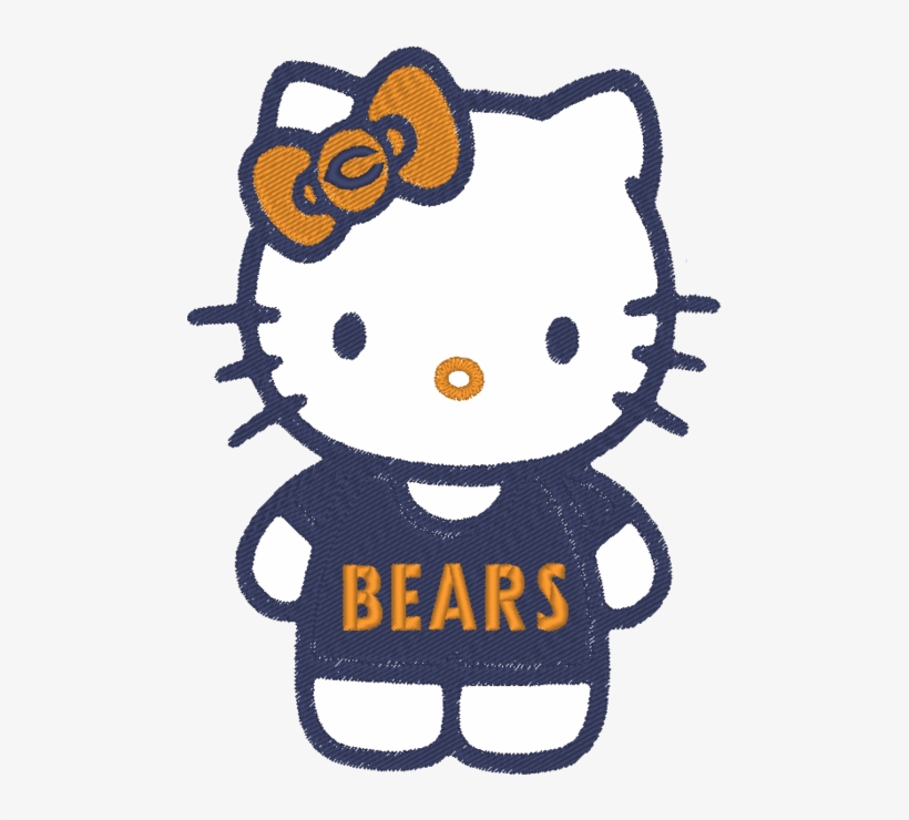 Chicago Bears Hello Kitty T-shirt Designed By Embellish - Hello Kitty ...