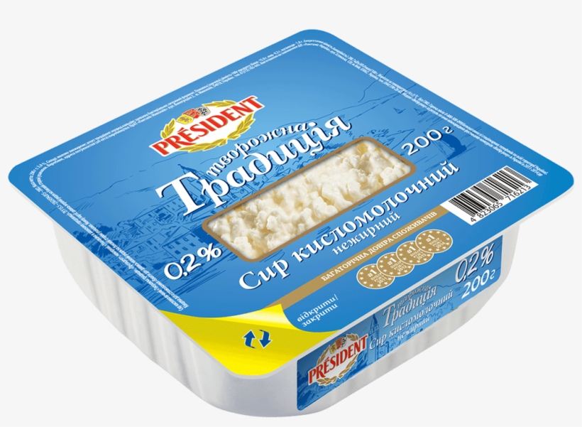 Traditional Cottage Cheese Low Fat - President Cottage Cheese 9% 200g ...