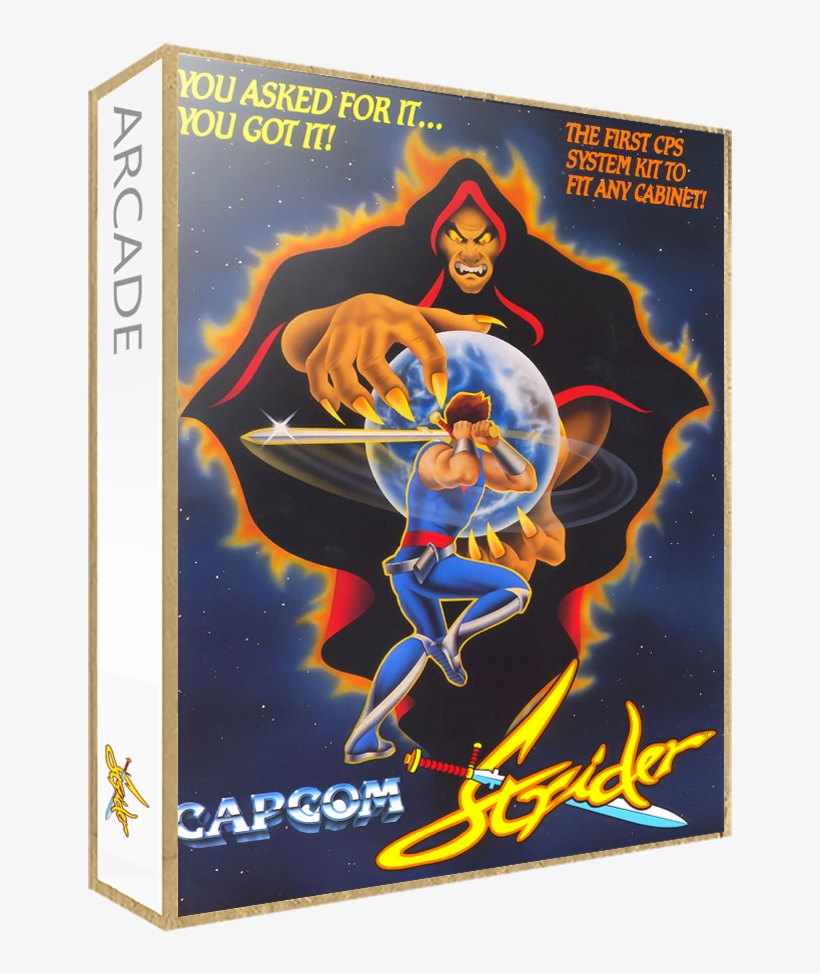 Download Strider - Box - 3d - Strider Arcade Poster | Transparent PNG ...