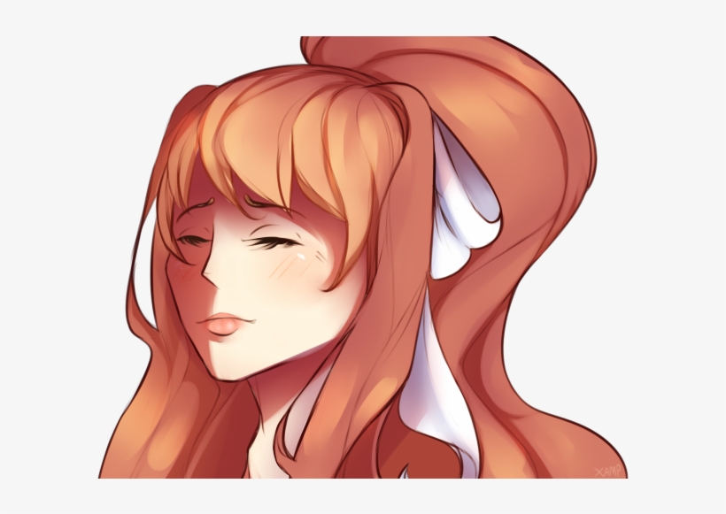 Just Monika - Cartoon PNG Image | Transparent PNG Free Download on SeekPNG