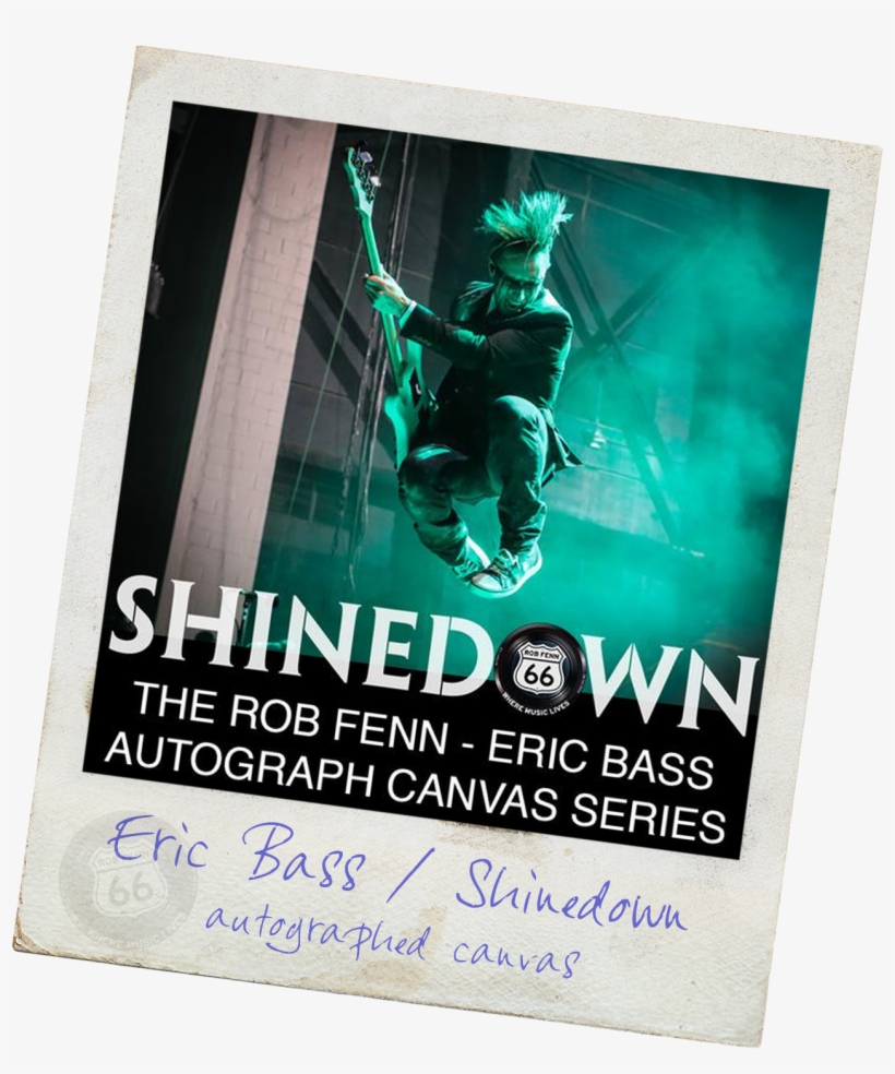 Eric Bass Autographed Canvas - Shinedown PNG Image | Transparent PNG ...