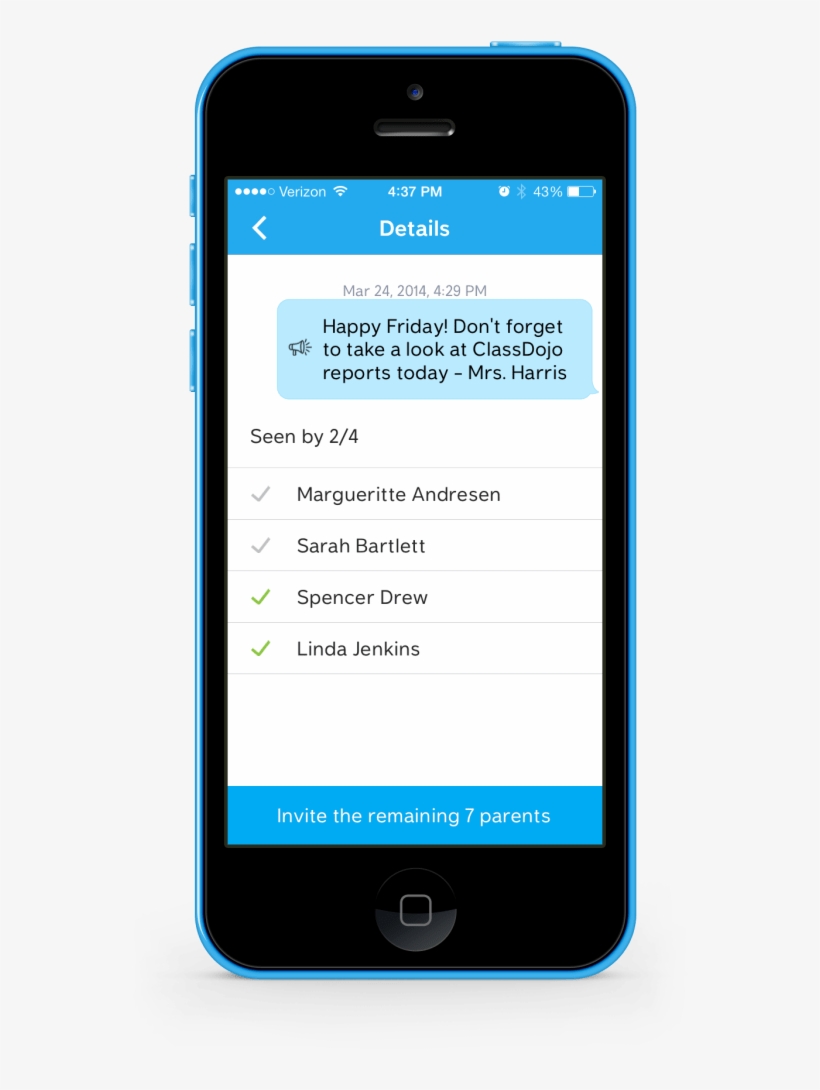 Classdojo Team Leverages To Stay On Top Of Trends In - Smartphone PNG ...