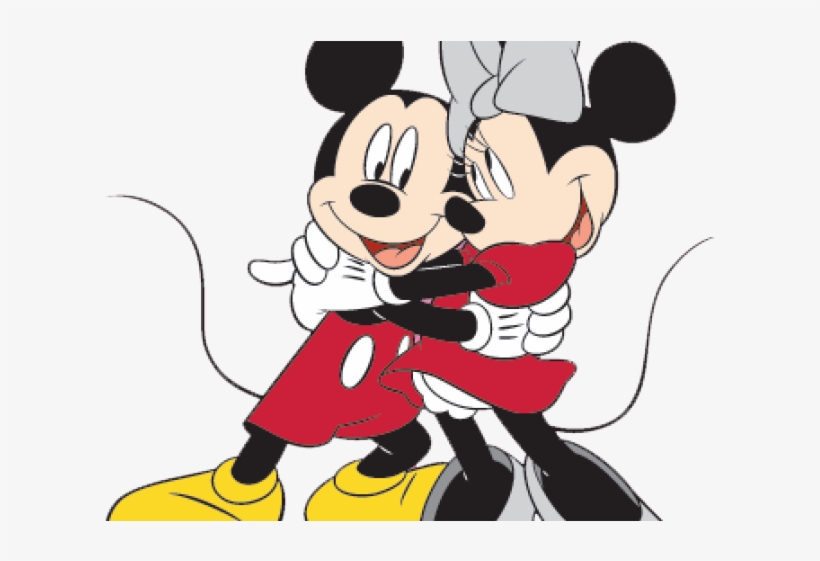 Download Cuddle Clipart Mickey Minnie - Mickey And Minnie Mouse ...