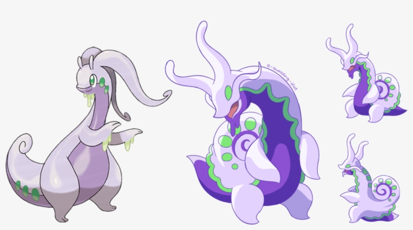 Goodra Redesign - Goomy Pokemon PNG Image | Transparent PNG Free ...