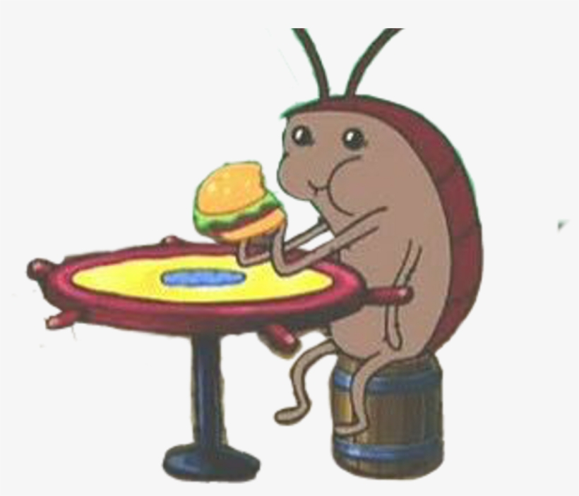 Spongebob Roach Eating Burger PNG Image | Transparent PNG Free Download ...