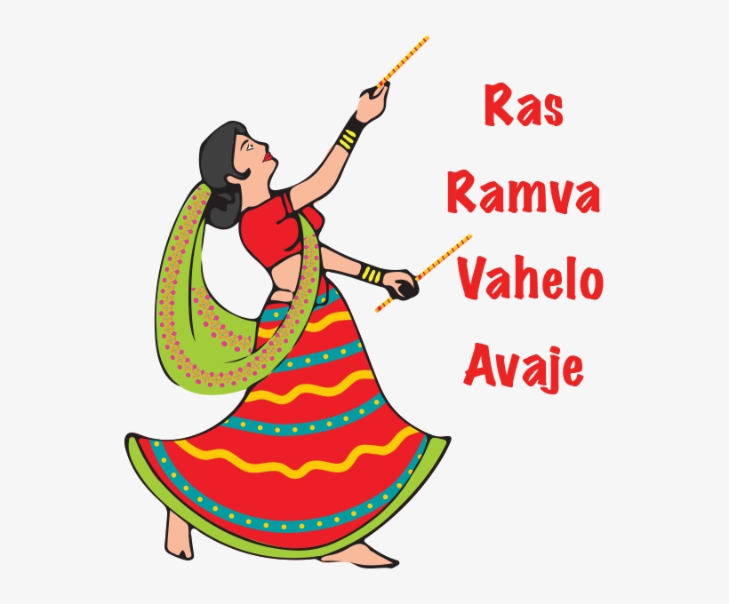 Navratri Stickers Messages Sticker-9 - Illustration PNG Image ...