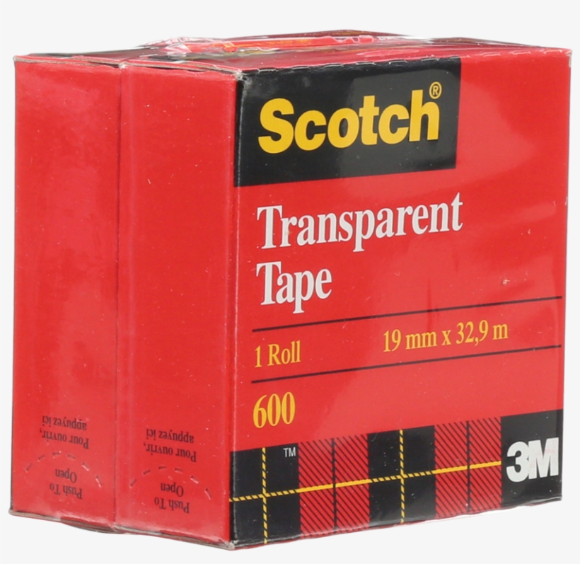 3m 600 Transparent Scotch Tape - Box PNG Image | Transparent PNG Free ...