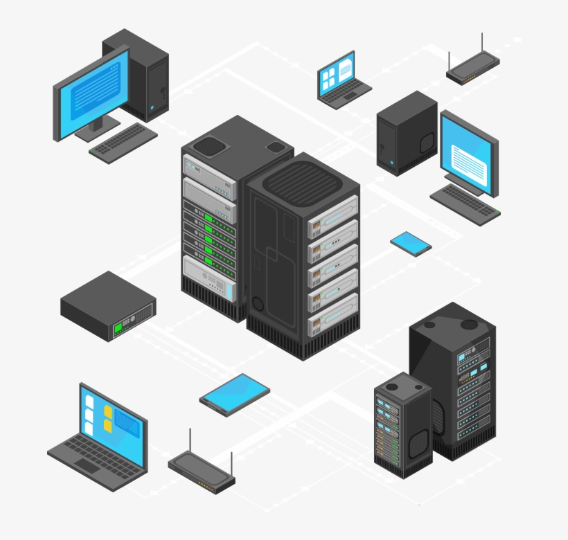 Network - Isometric Network PNG Image | Transparent PNG Free Download ...