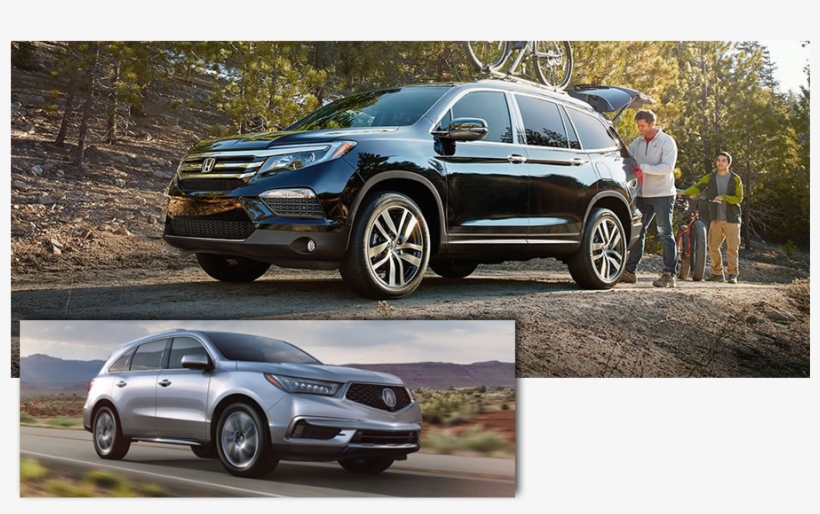 2017 Acura Mdx - Honda Pilot 2018 Vs 2019 PNG Image | Transparent PNG ...