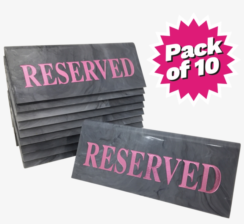 Reserved Table Top Signs - Construction Paper PNG Image | Transparent ...
