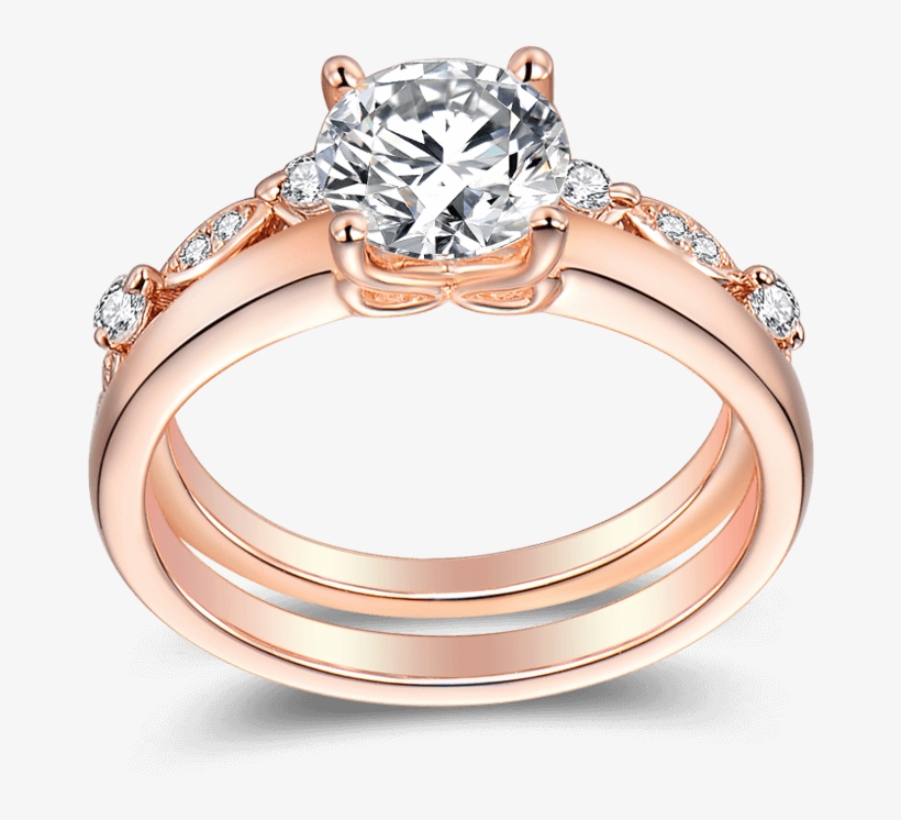 Morning Dew Wedding Ring Set - Pre-engagement Ring PNG Image ...