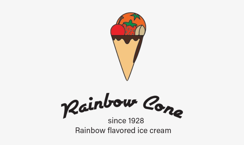 Top Page Rainbow Cone Logo - Ice Cream Cone PNG Image | Transparent PNG Free Download on SeekPNG