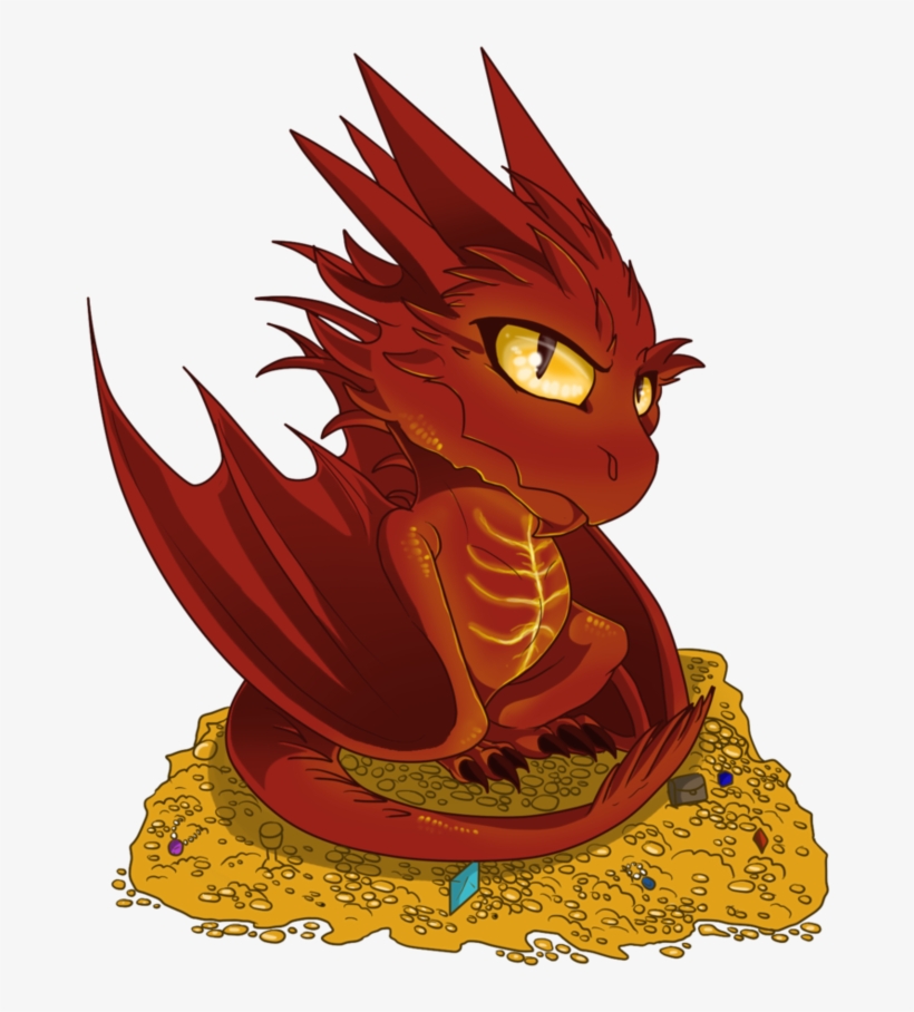 The Hobbit Chibi Smaug - Illustration PNG Image | Transparent PNG Free ...