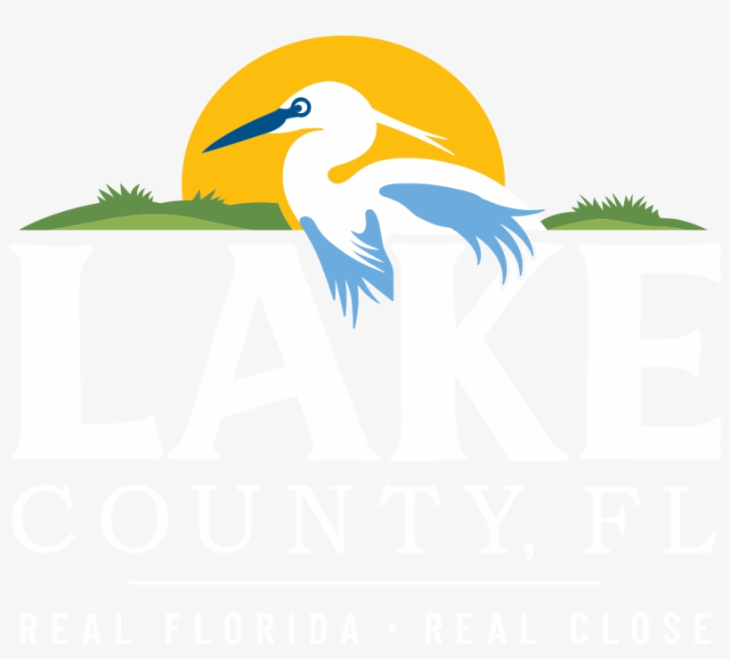 Download Lake County Logo - Great Egret | Transparent PNG Download ...