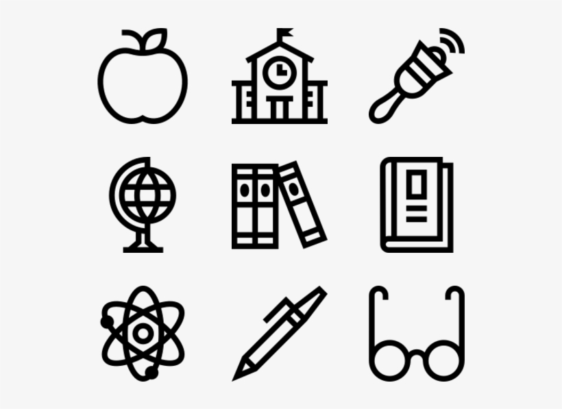 Education - White Icons Png PNG Image | Transparent PNG Free Download ...