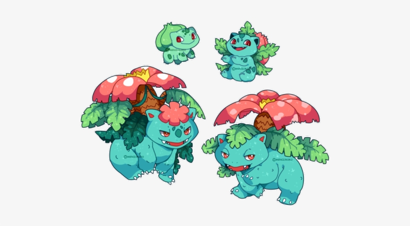 #001 - #003 - Mega Venusaur And Venusaur PNG Image | Transparent PNG ...